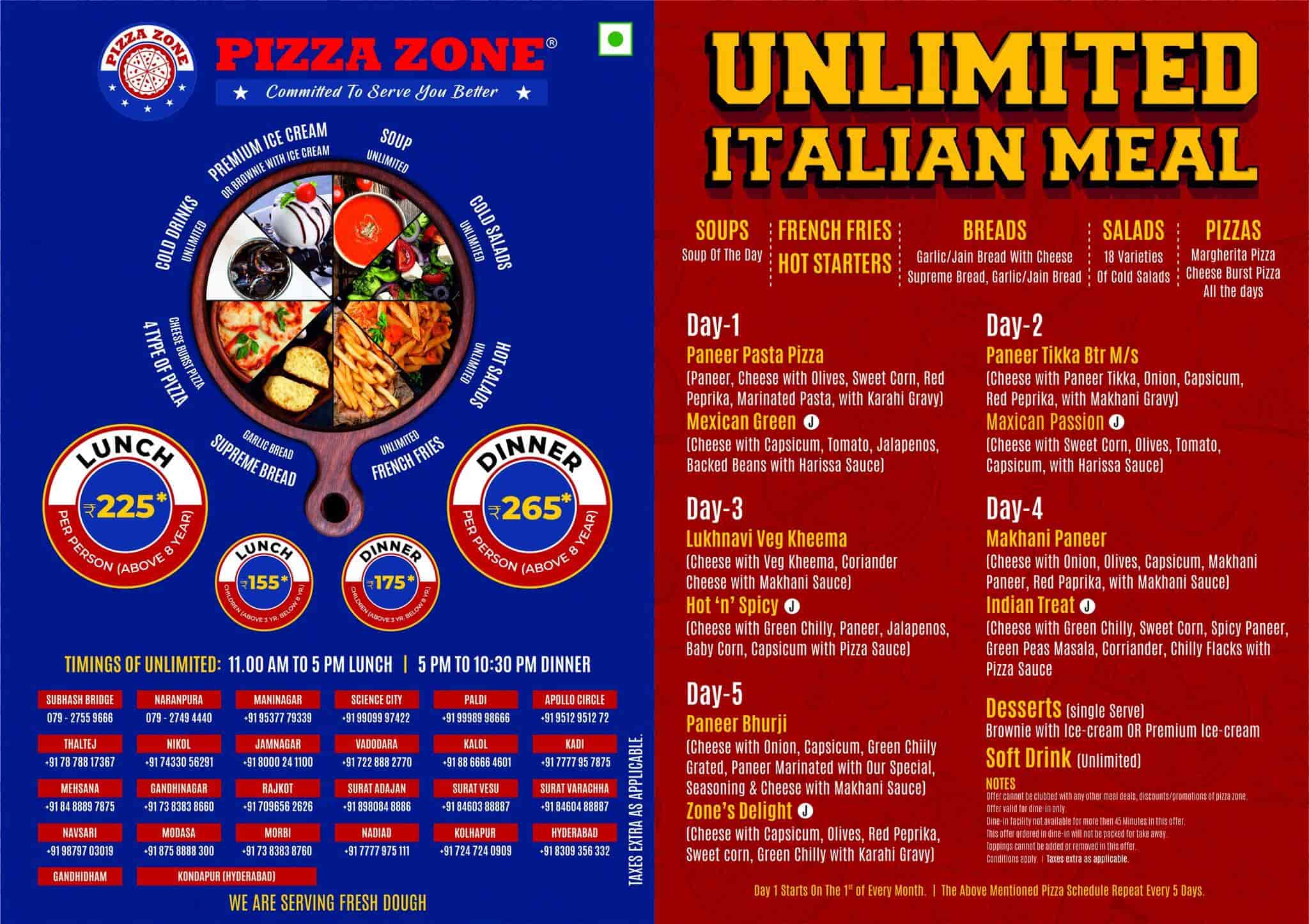 Pizza zone near me store
