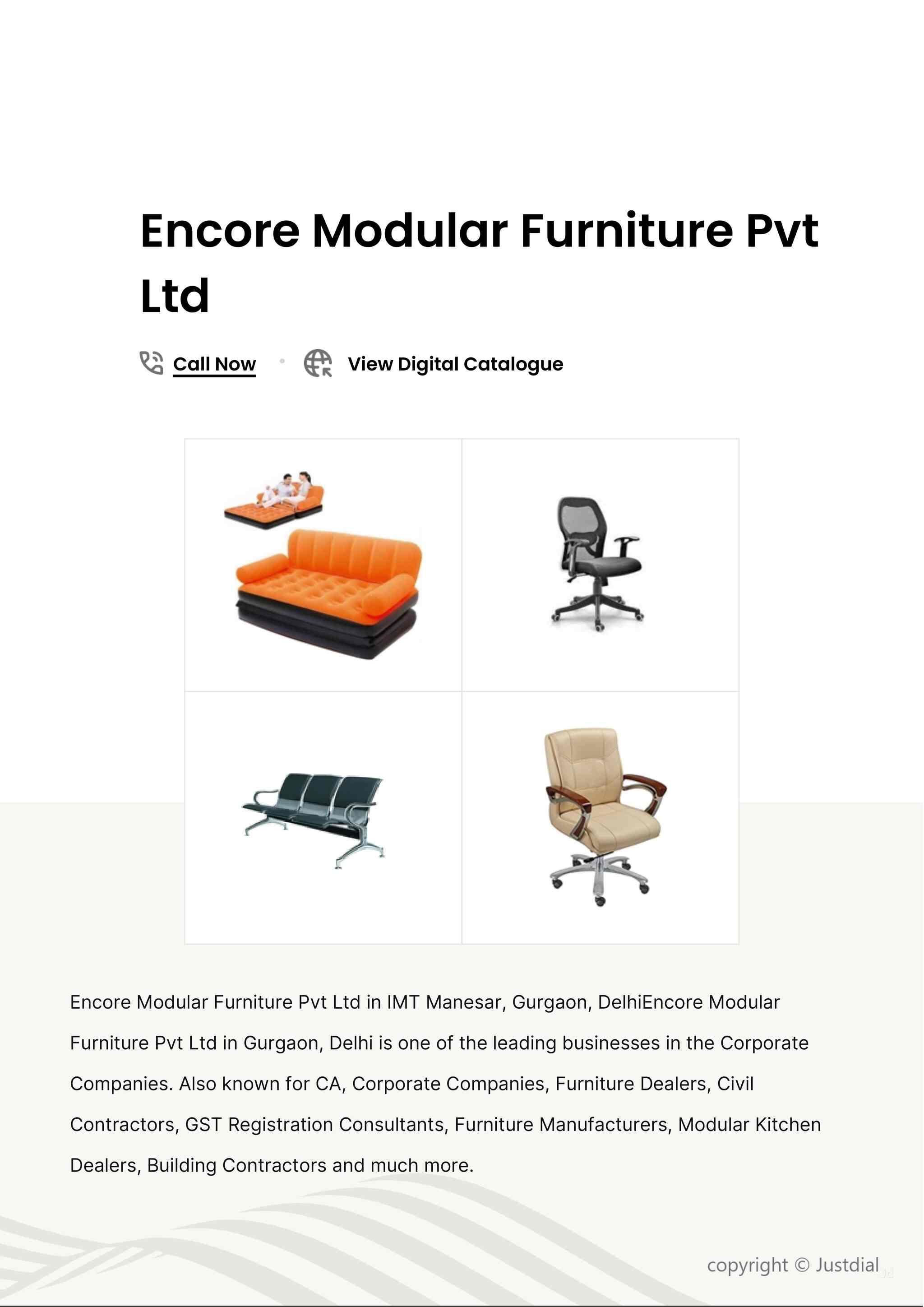 Encore modular furniture store