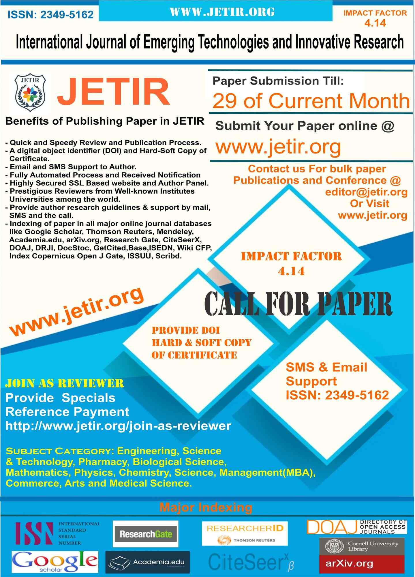 Jetir Emerging Technologies - from Ahmedabad GPO, Ahmedabad, India ...
