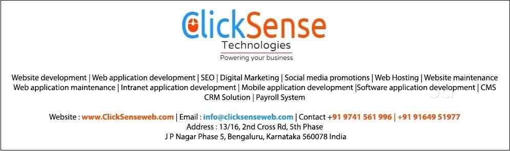 Catalogue - Clicksense Technologies in JP Nagar , Bangalore - Justdial