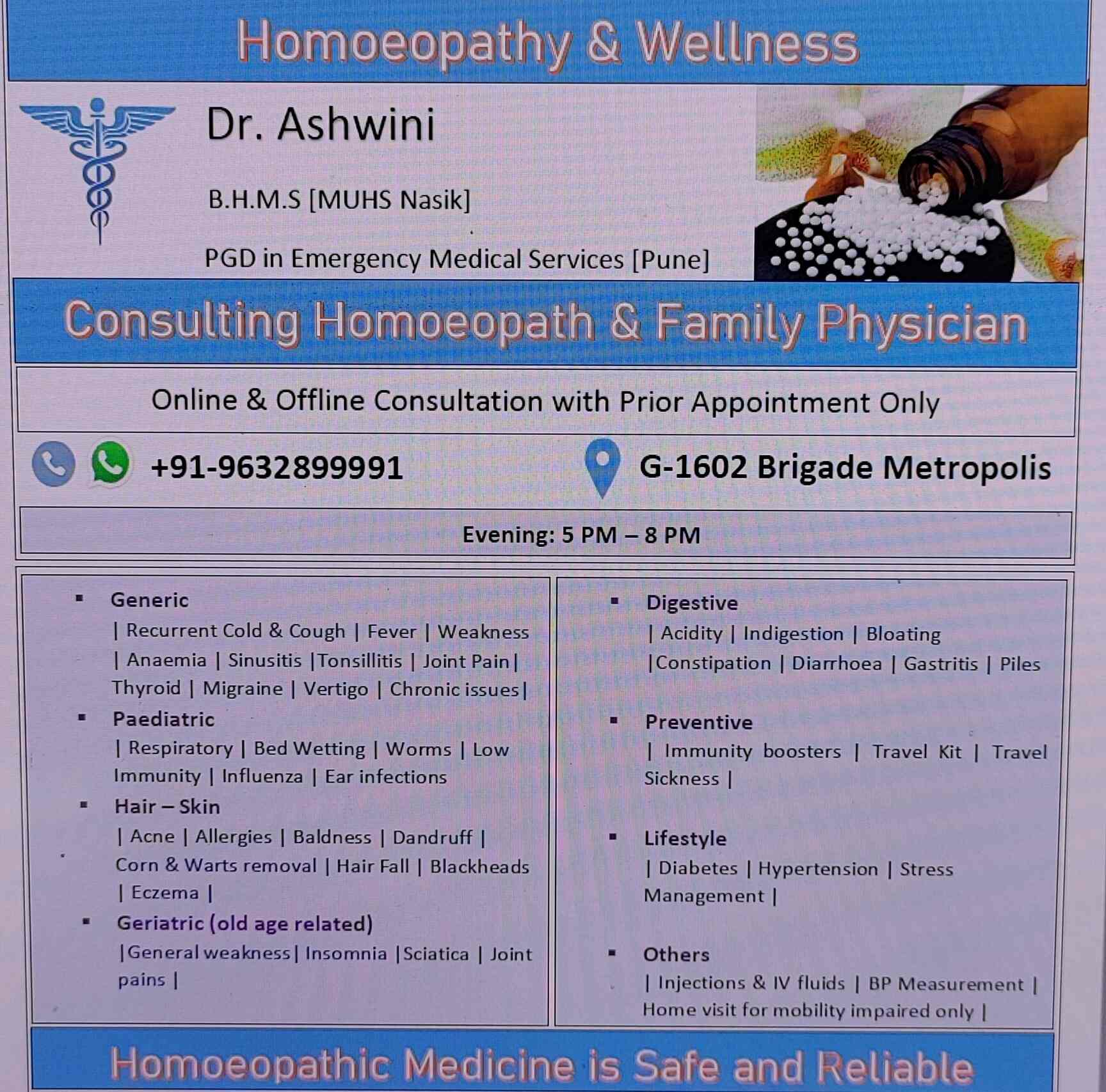 Dr. Ashwini - Homeopathy And Wellness Clunic in Mahadevapura,Bangalore ...