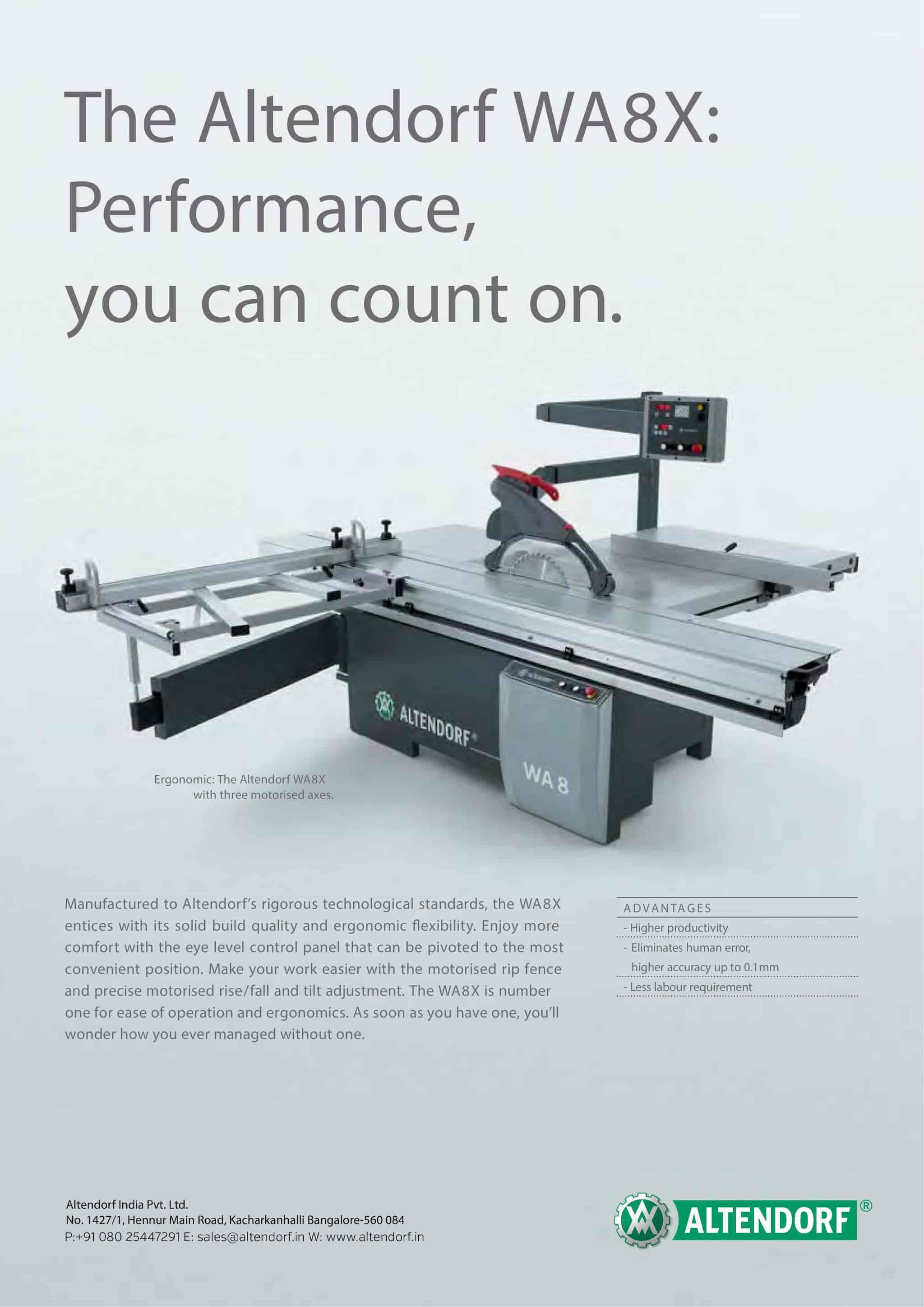 Altendorf India Pvt. Ltd. in Kacharakanahalli Bangalore Best Panel Saw Manufacturers in Bangalore Justdial