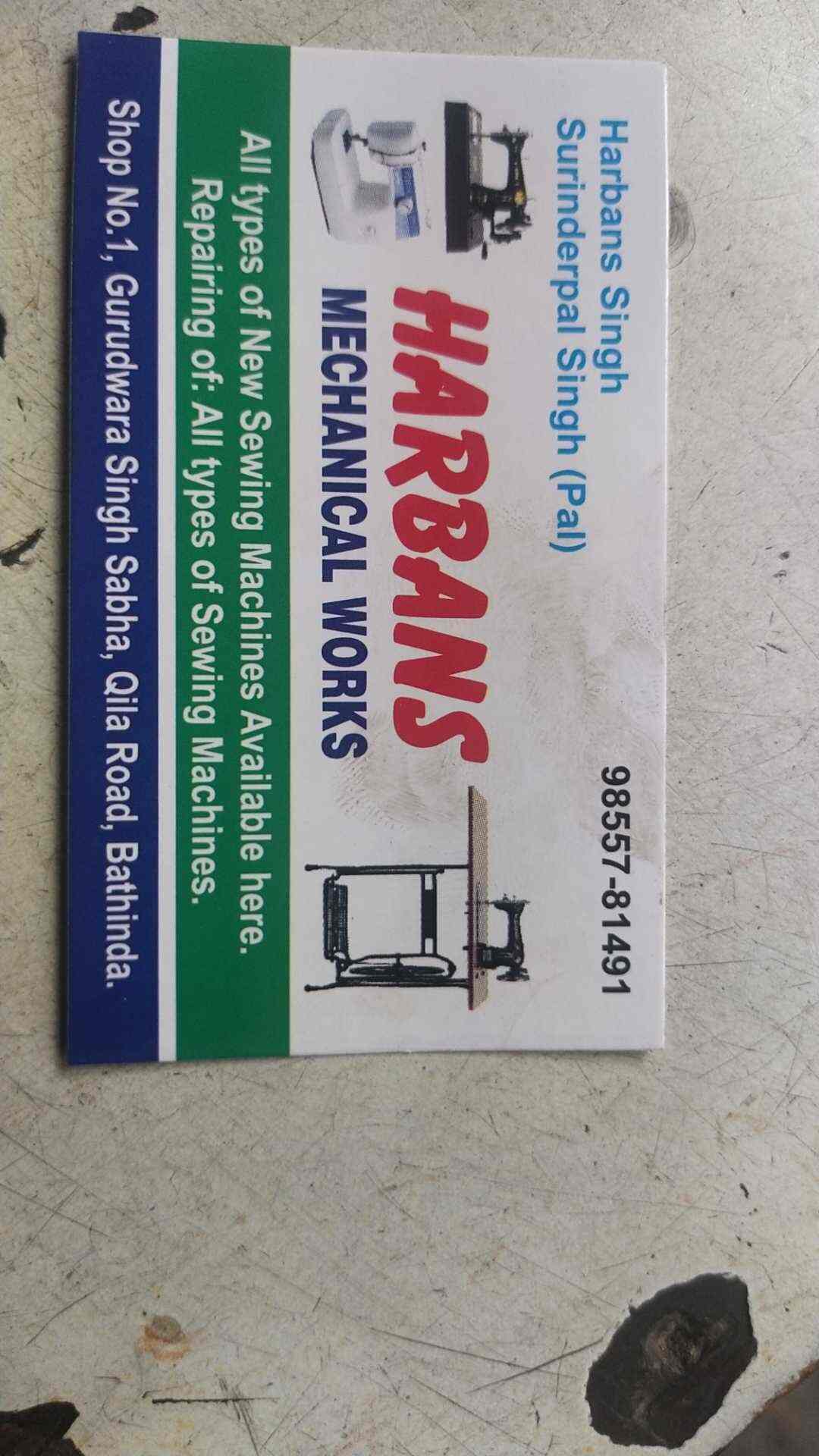 Harbans Mechanical Works in Bibi Wala, Bhatinda - Best Sewing Machine ...