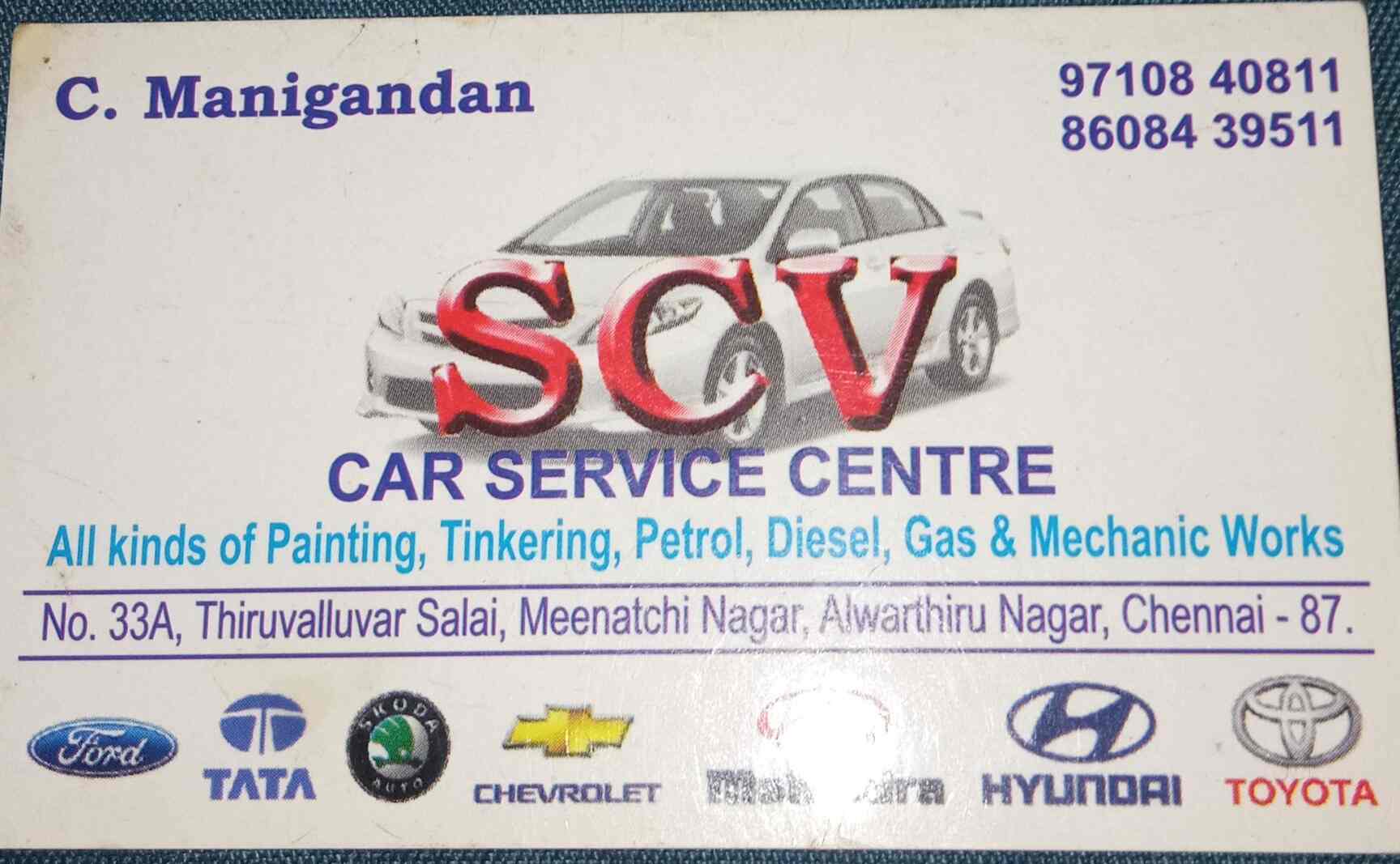 SCV Car Service Centre in Valasaravakkam,Chennai - Best Car Painting ...