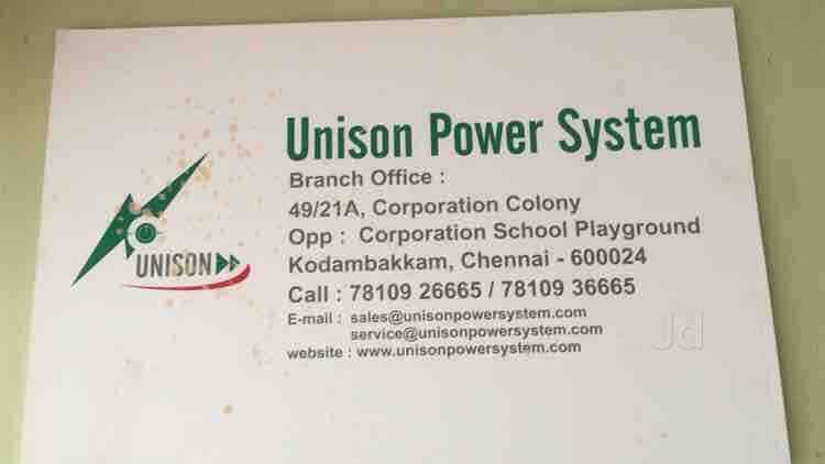 Catalogue - Unison Power Systems in Perambur , Chennai - Justdial