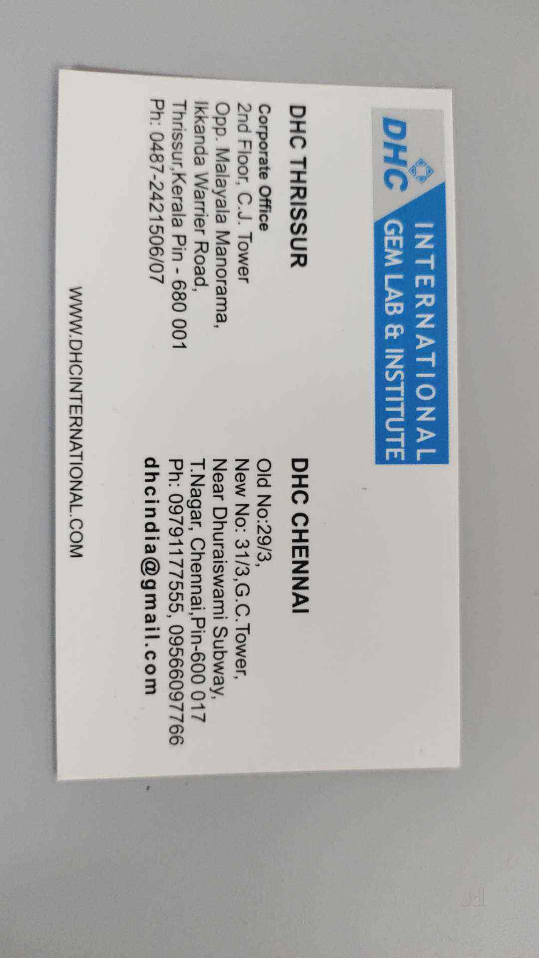 Dhc International Gem Lab & Institute - from T Nagar, Chennai, India ...