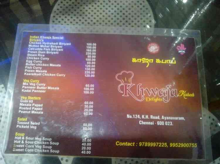 Khwaja Kabab Delights in Ayanavaram,Chennai - Best Fast Food in Chennai ...