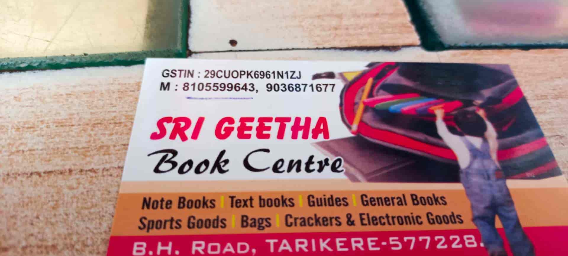 Sri Geetha Book Centre in Tarikere,Chikmagalur - Best Stationery Shops ...