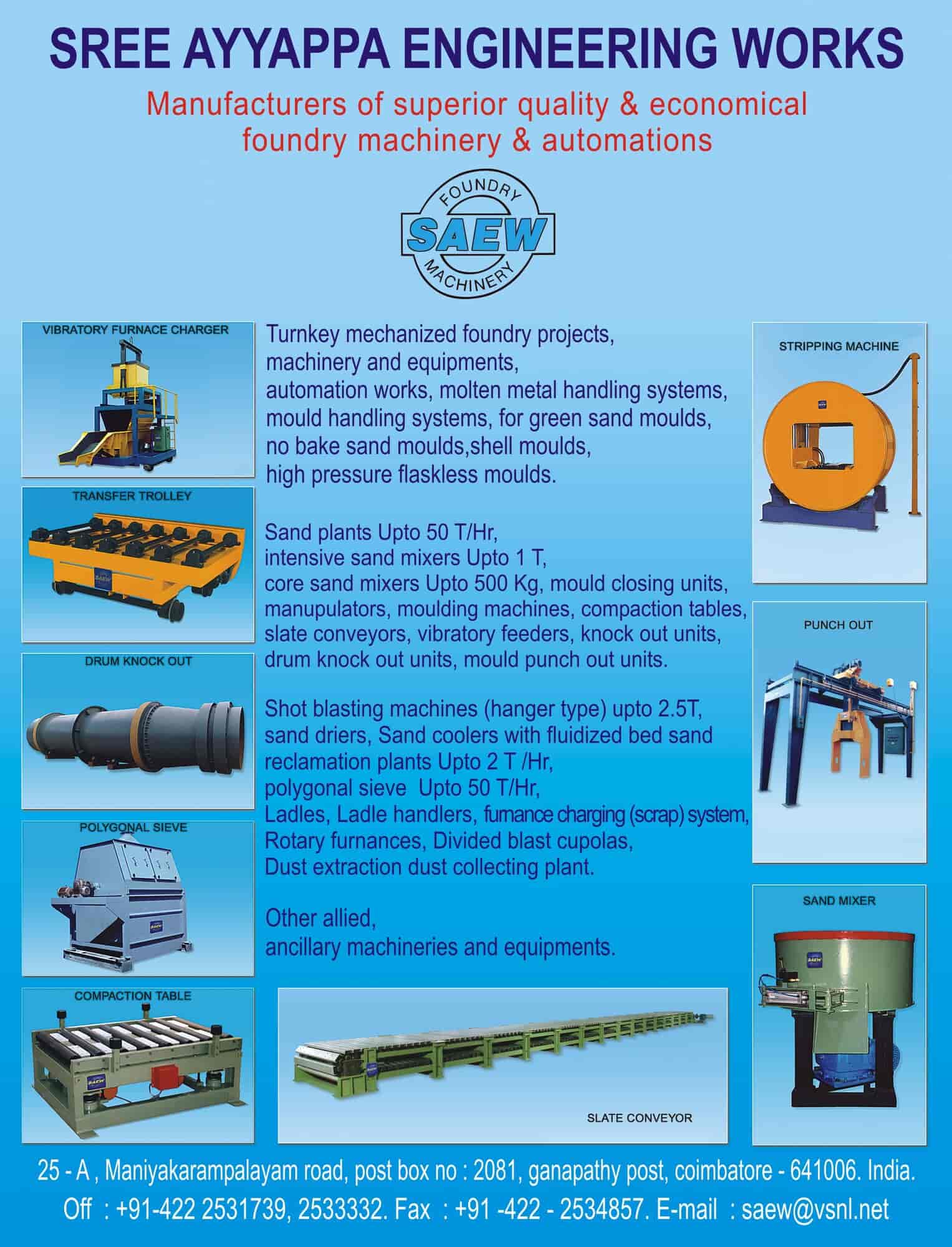Sree Ayyappa Engineering Works in Ganapathy, Coimbatore - Best ...