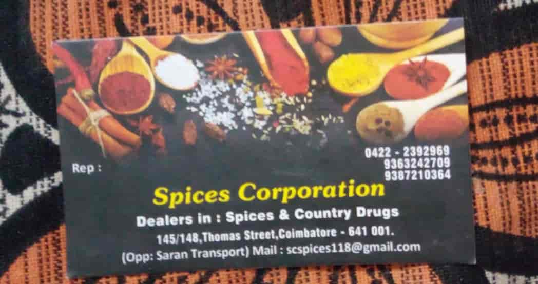 Spices Corporation in Puthiyavan Nagar,Coimbatore - Best Spice ...