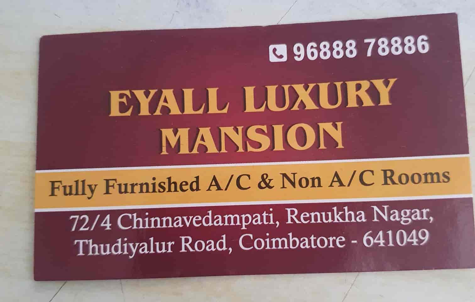 Eyall Luxury Mansion in Chinnavedampatti,Coimbatore - Best Hostels near ...