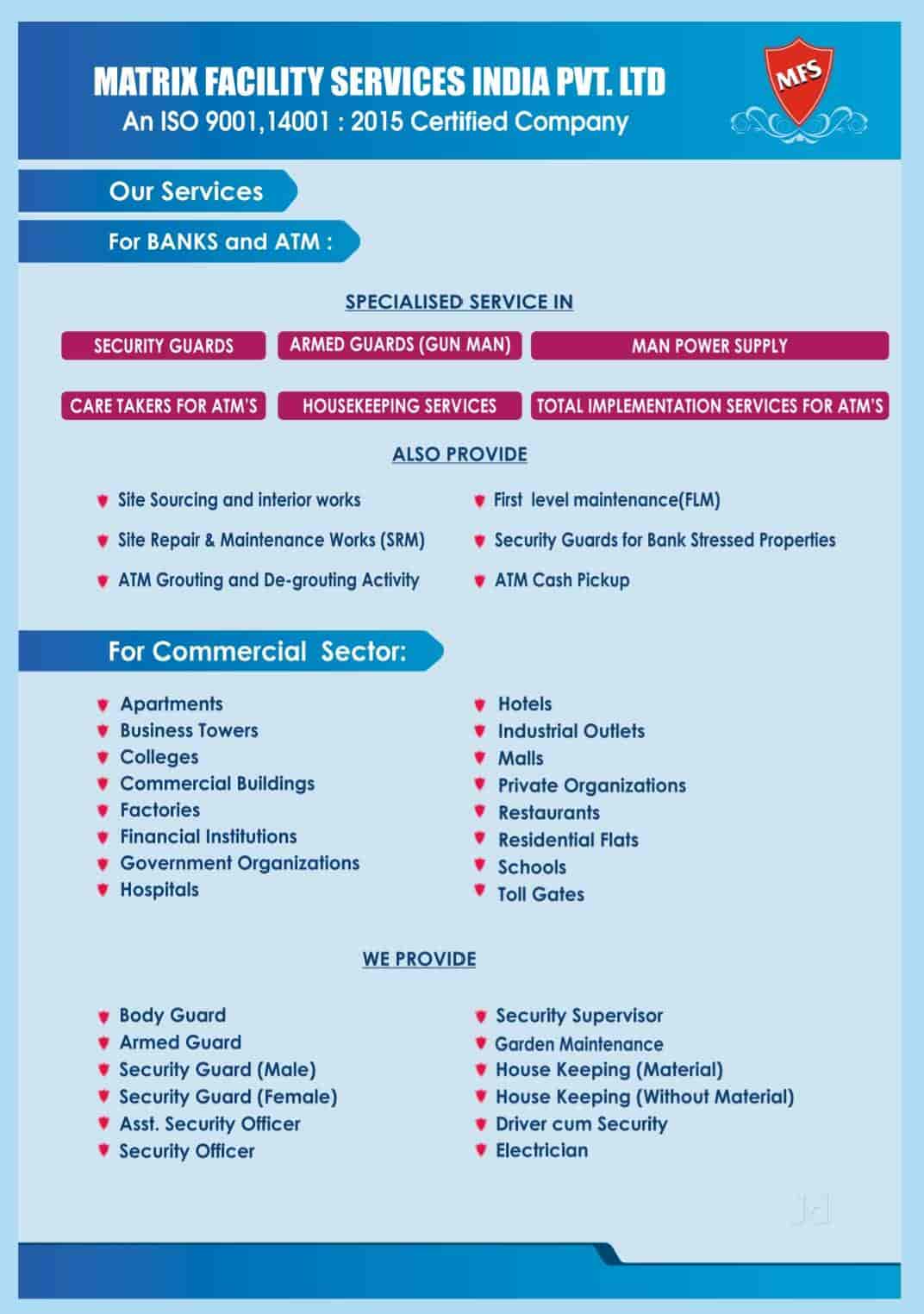 Matrix Facility Services India Pvt Ltd - Retailer from Coimbatore Central, Coimbatore, India ...