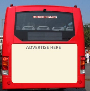 bus back panel advertising