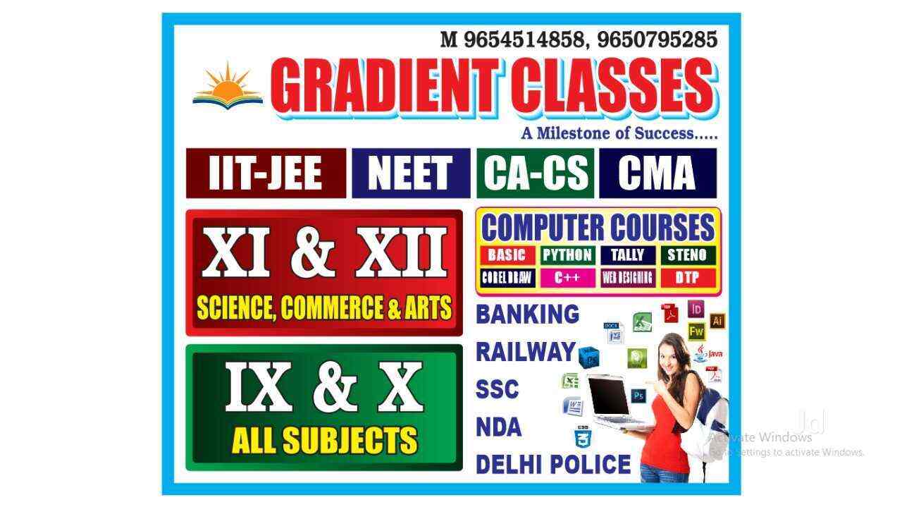 Gradient Classes in Burari,Delhi - Best Tutorials in Delhi - Justdial