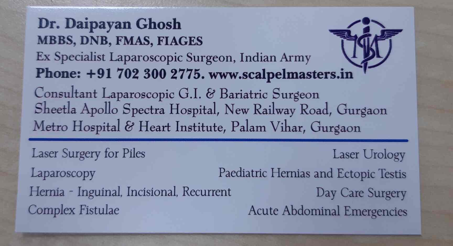 Dr. Daipayan Ghosh@apollo Spectra Gurgaon (Apollo Spectra Hospitals) in ...