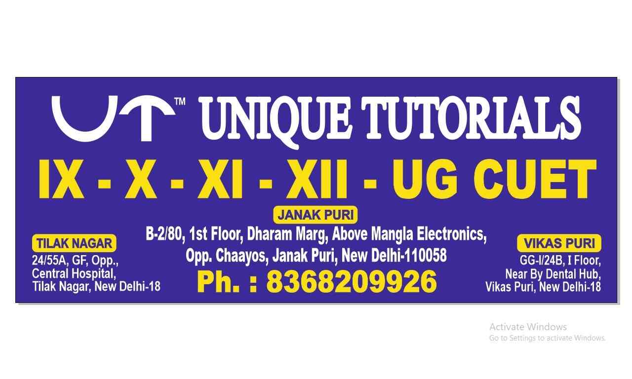 Unique Tutorials in Janakpuri,Delhi - Best Tutorials in Delhi - Justdial