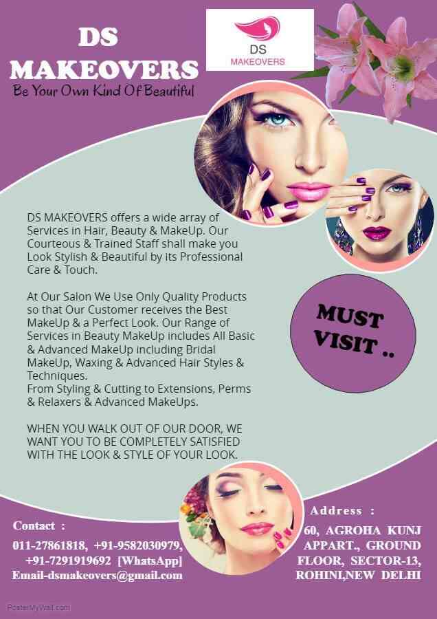 Ds Makeovers in Rohini Sector 13,Delhi - Best Beauty Parlours in Delhi ...