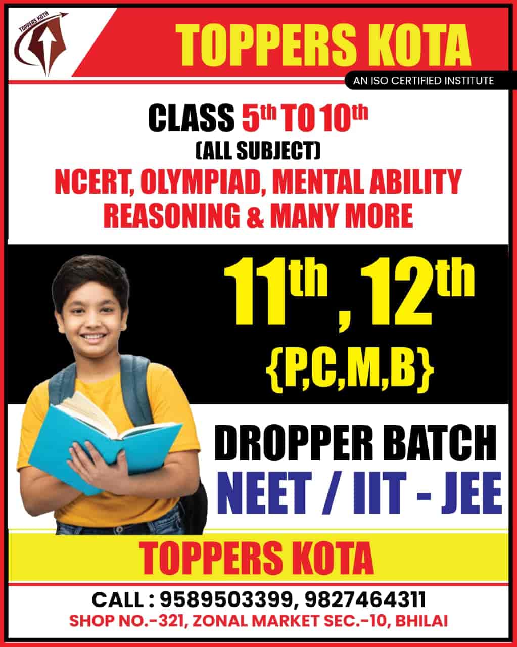 TOPPERS KOTA in Bhilai Sector 10,Durg - Best Tutorials in Durg - Justdial