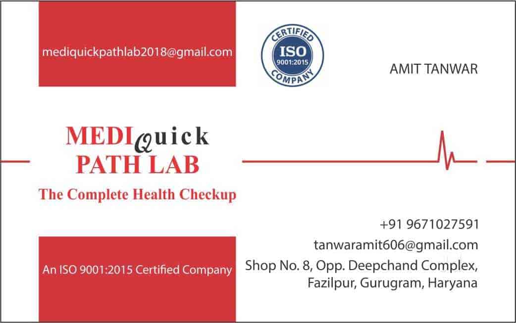 Mediquick Path Lab in Fazilpur,Delhi - Best Pathology Labs in Delhi ...