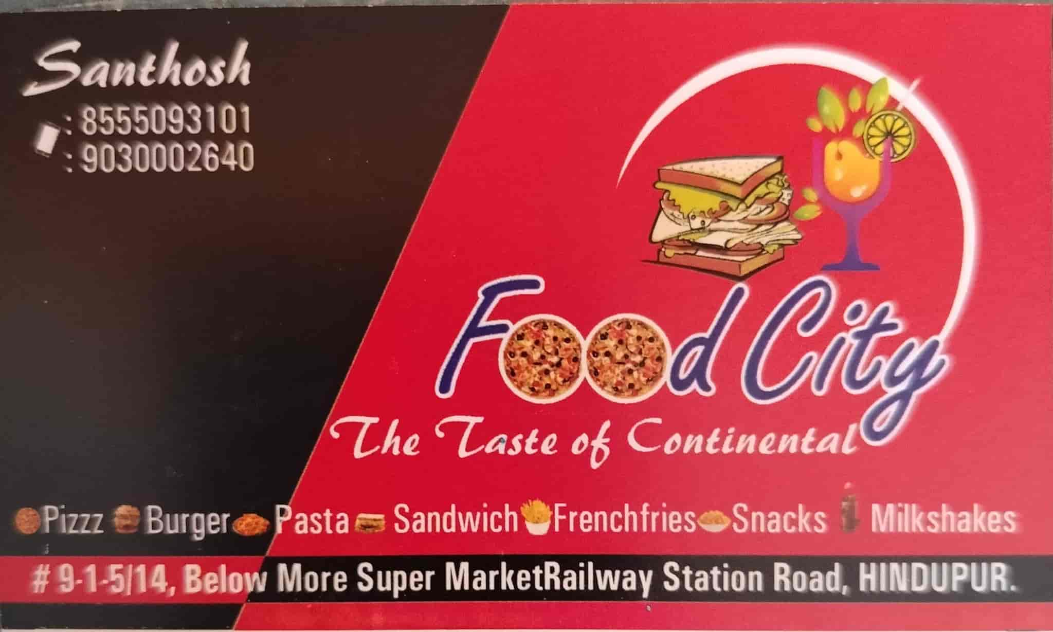 Foodcity Menu in Hindupur City Hindupur Updated 2025 Food Menu Justdial