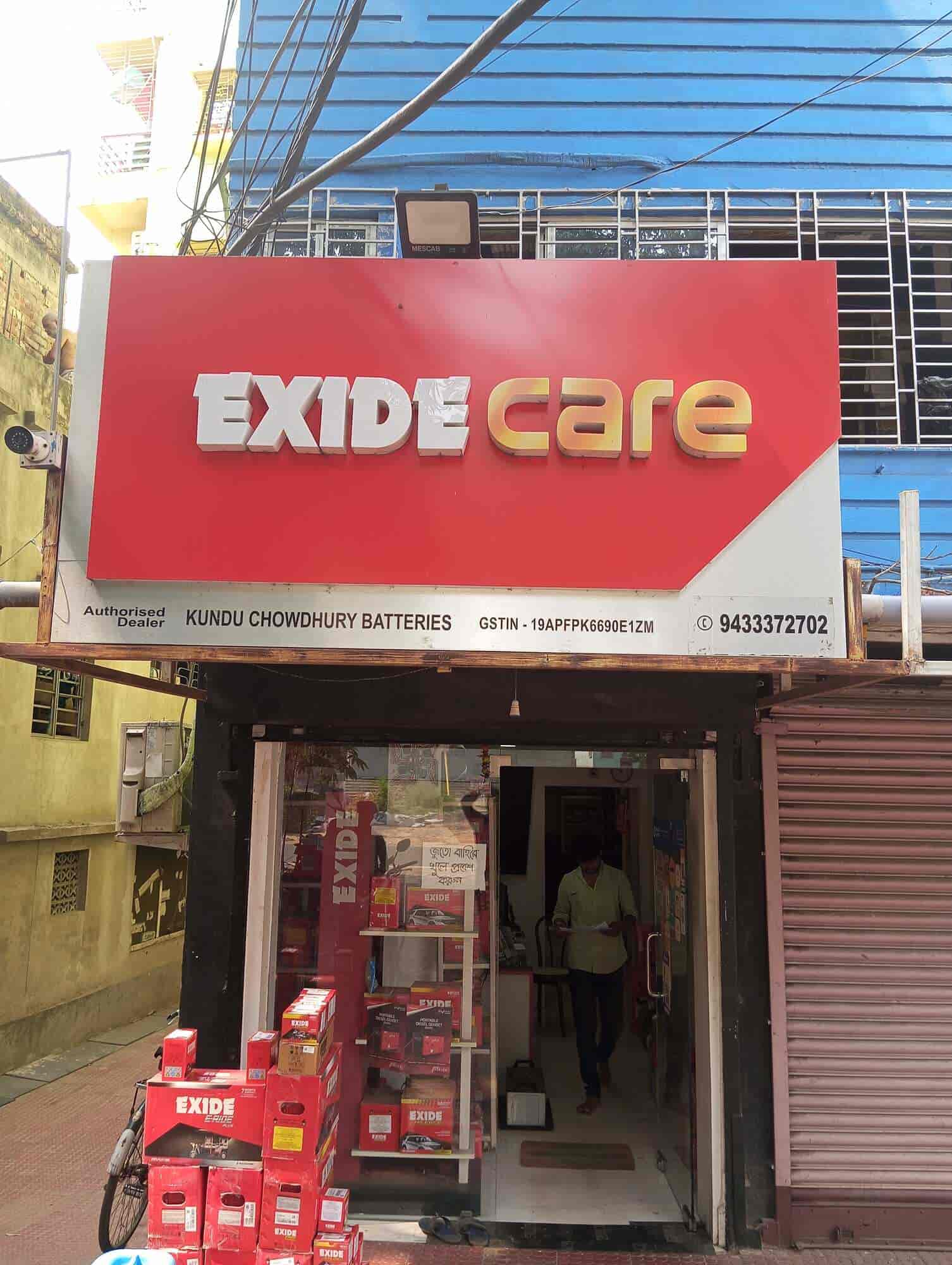 Exide battery dealers store