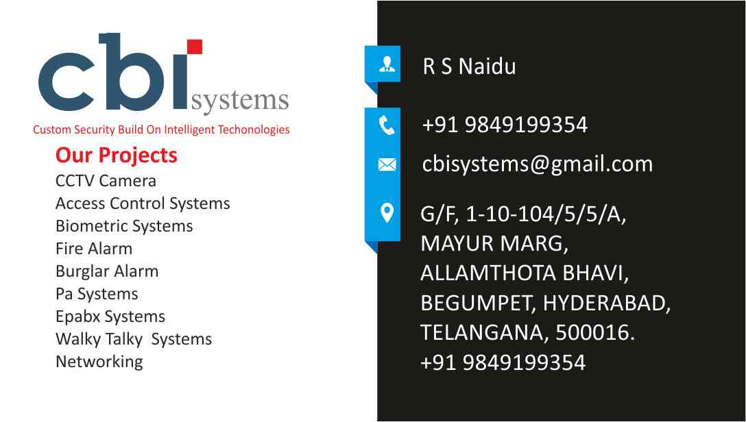 C B I Systems in Begumpet,Hyderabad - Best IP CCTV Dealers in Hyderabad ...