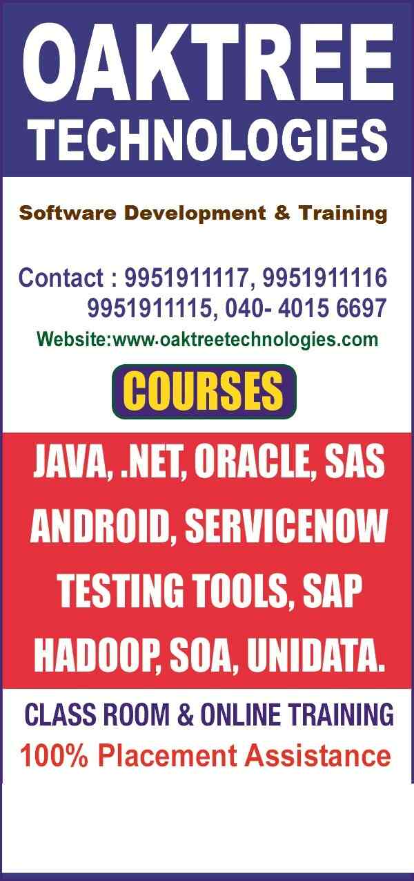 Oak Tree Technologies in Kukatpally,Hyderabad - Best Java Training ...