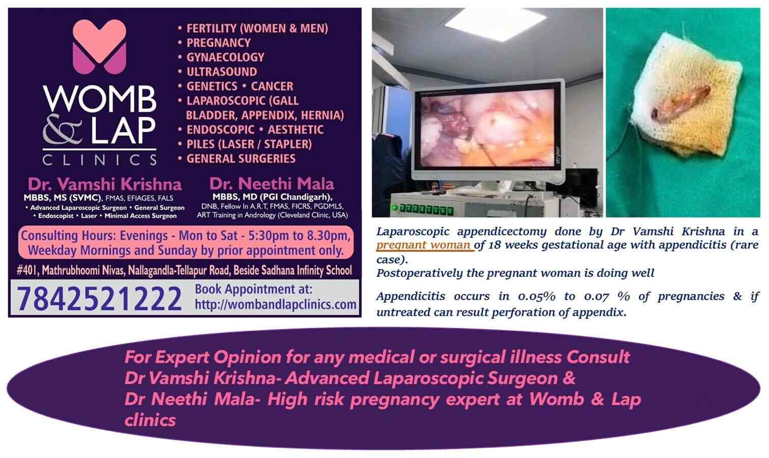 Womb And Lap Clinic in Beside Sadhana Infinity International School ...