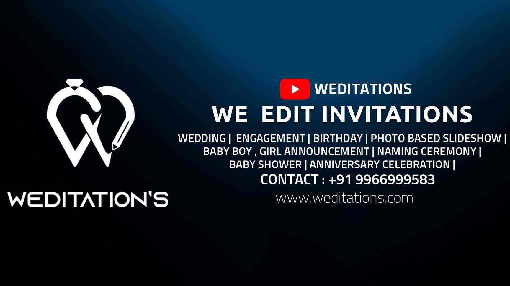 Wedding Invitation Video Maker Weditations INDIA Lingampally Wedding Invitation Video Maker Weditations INDIA Lingampally