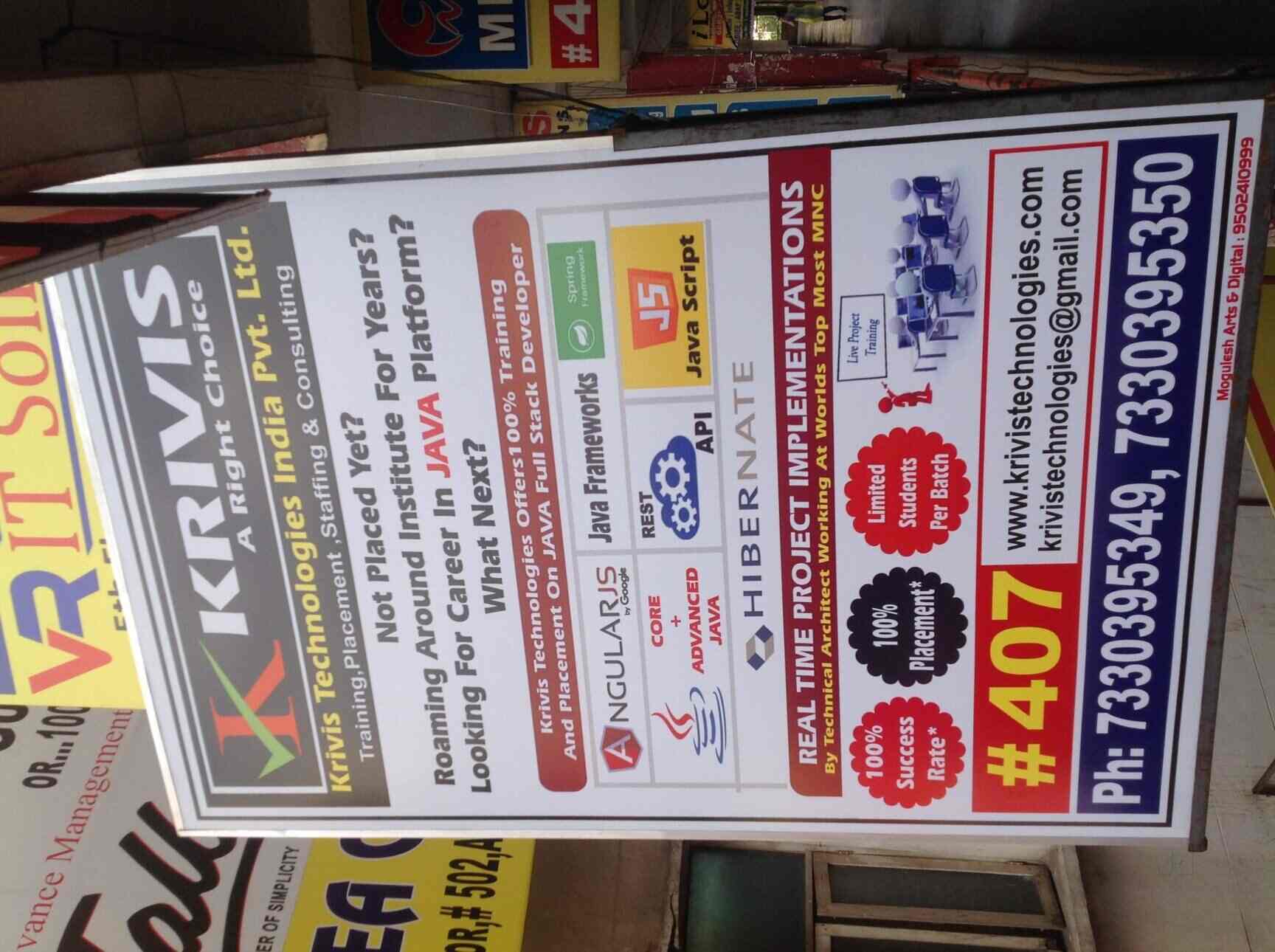 Krivis Technologies in Ameerpet,Hyderabad - Best Advanced Java Training ...