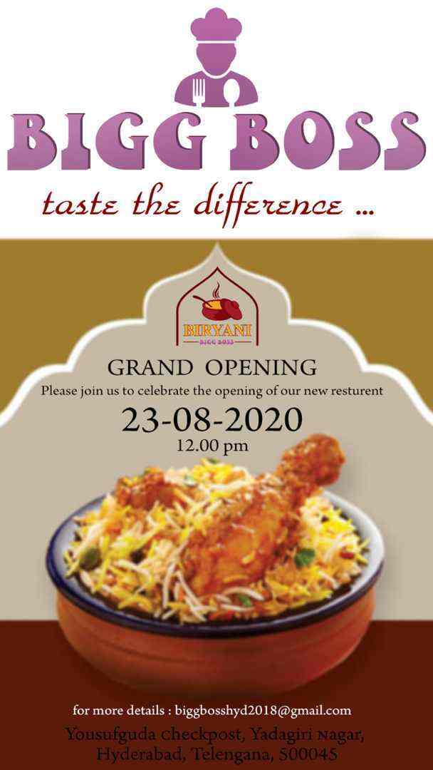 Bigg Boss Kitchen in Yousufguda,Hyderabad - Best Restaurants in ...