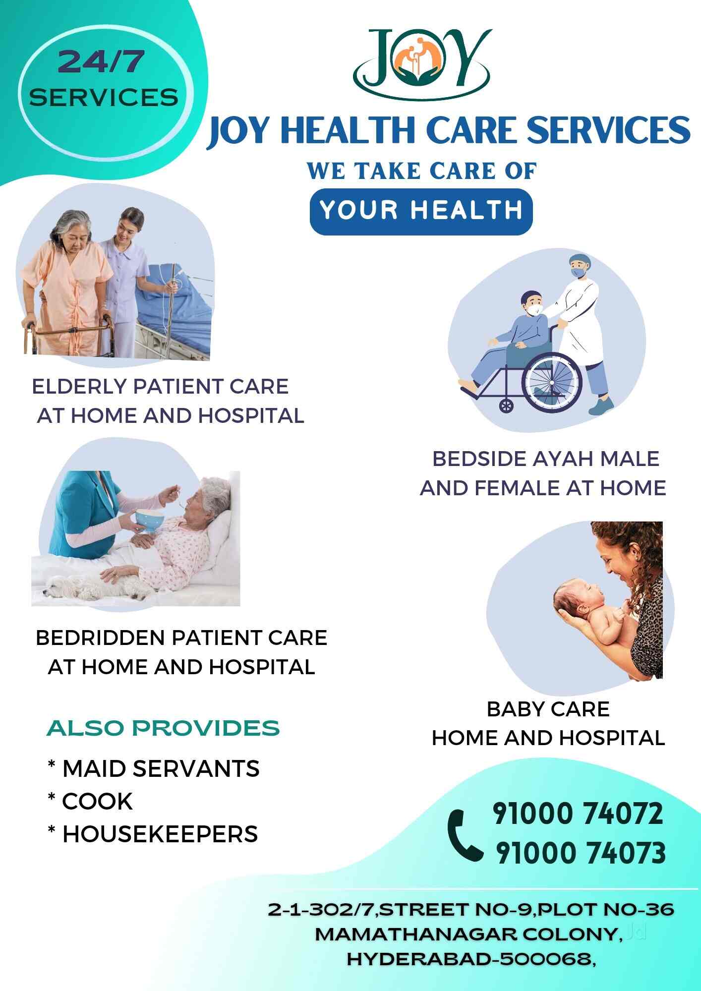 Joy Health Care Services in Nagole,Hyderabad - Best Patient Care Taker ...