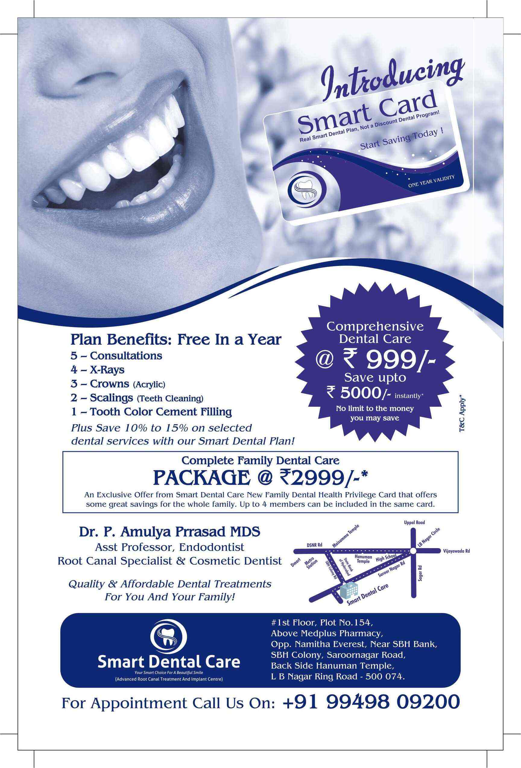 Smart Dental Care in Sbh Colony,Hyderabad - Best Dental Hospitals in ...