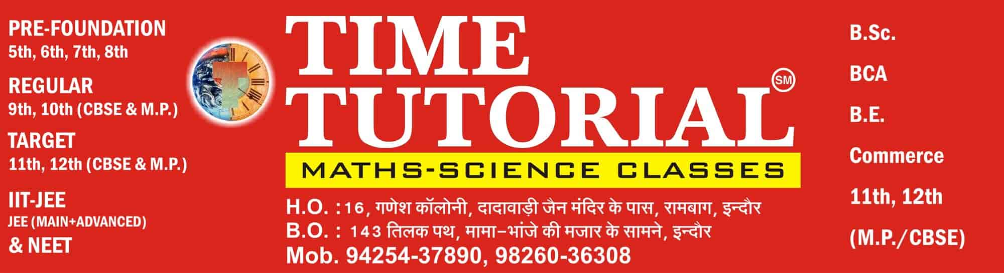 Time Tutorial in Rambagh,Indore - Best Tutorials near me in Indore ...
