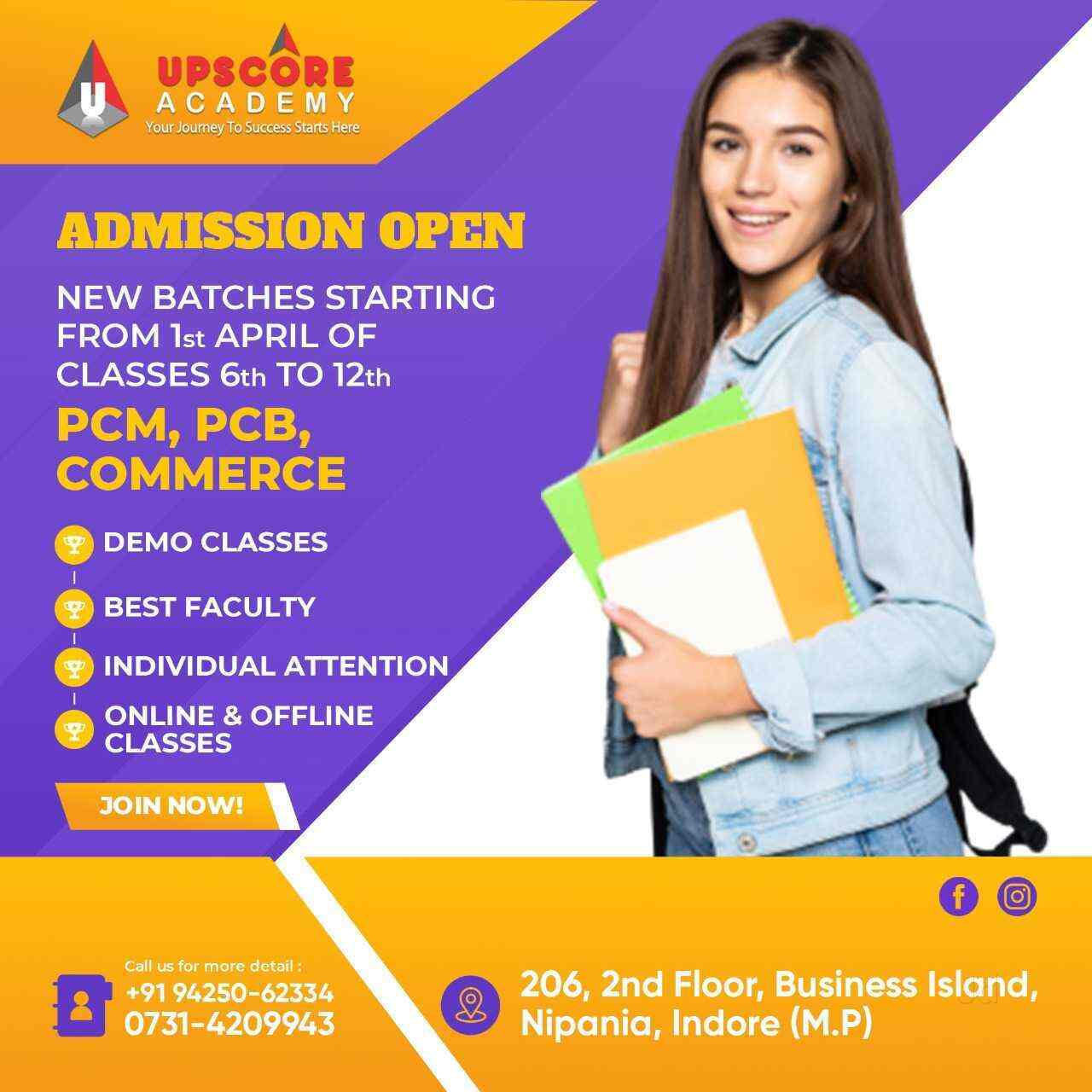 Upscore Academy, Nipania Indore - Tutorials in Indore - Justdial