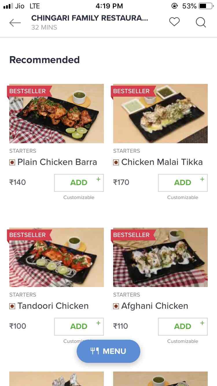 Chingari Restaurant in Parade,Kanpur - Order Food Online - Best Home ...