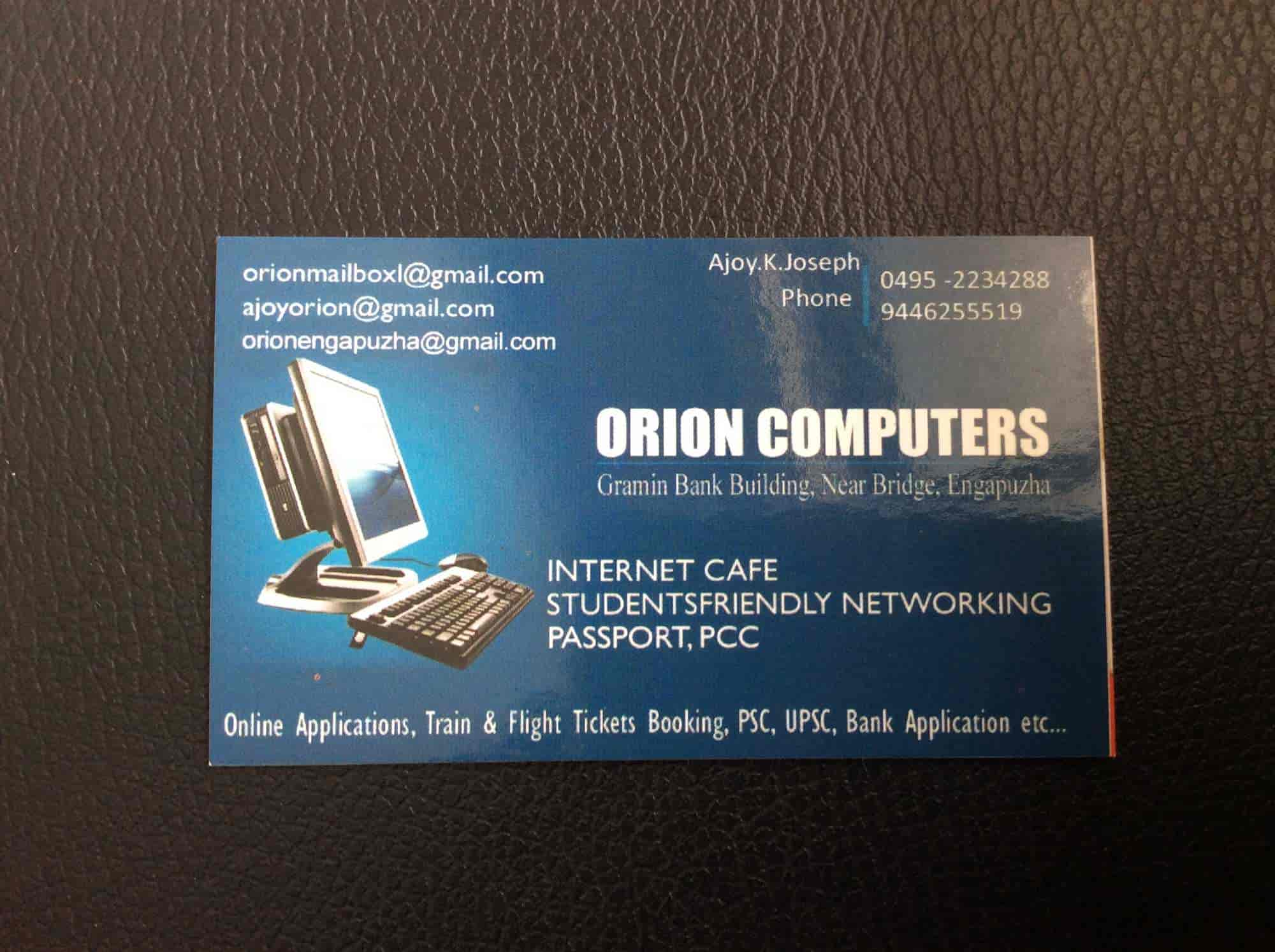 Orion Computers in Engapuzha,Kozhikode - Best Pan Card Consultants in ...