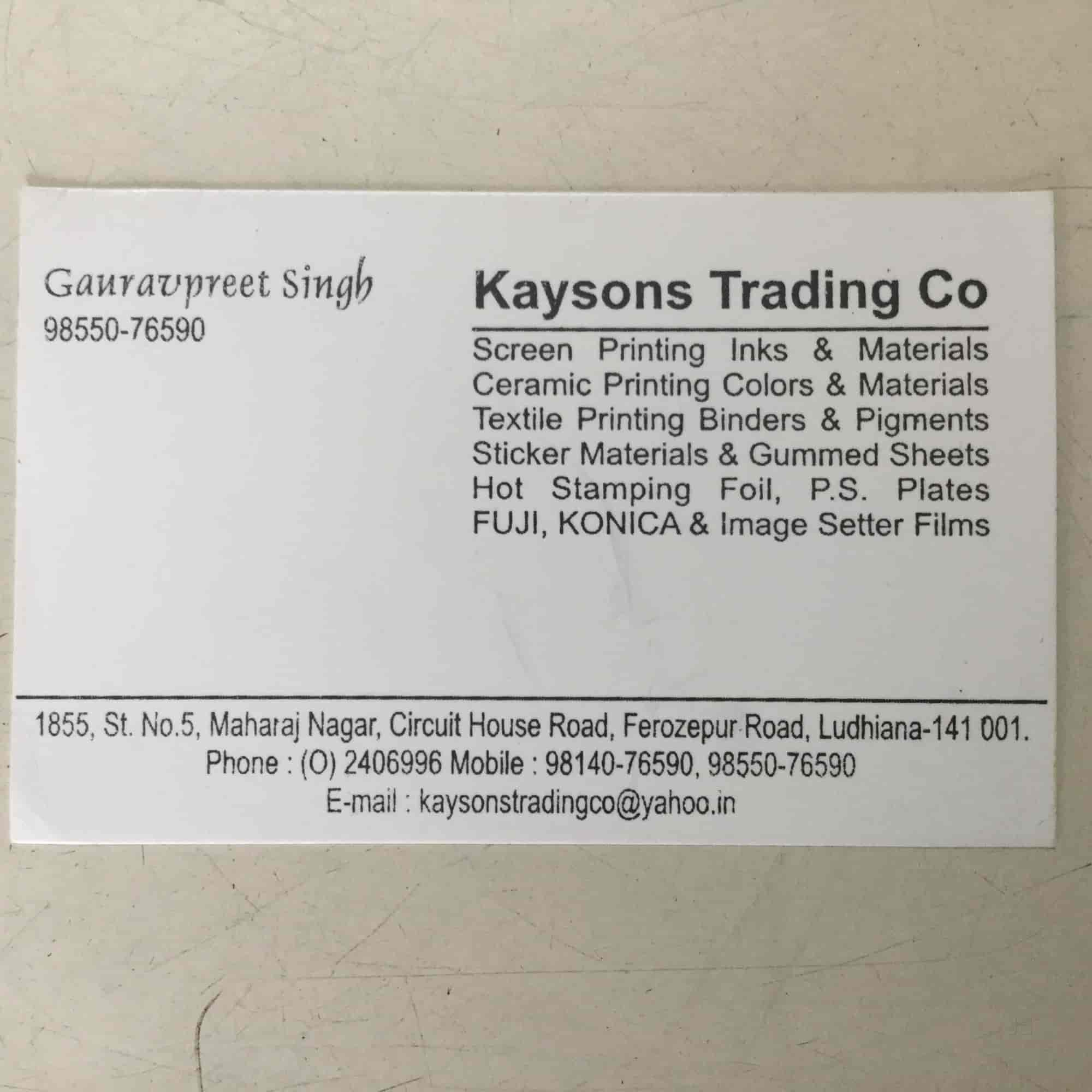 Catalogue - Kaysons Trading Co in Ferozepur Road , Ludhiana - Justdial