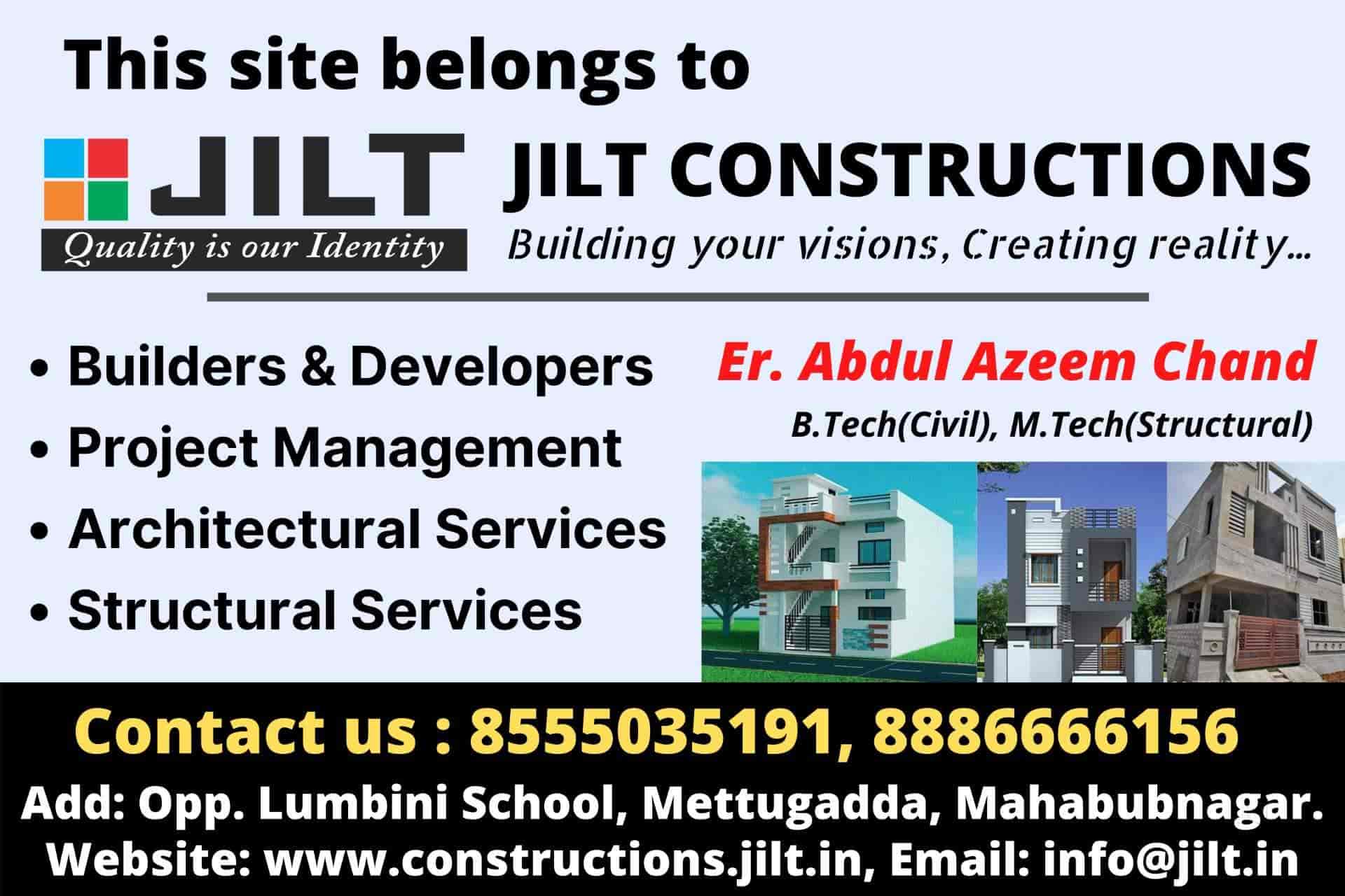 Jilt Constructions in Teachers Colony,Mahabubnagar - Best Civil ...