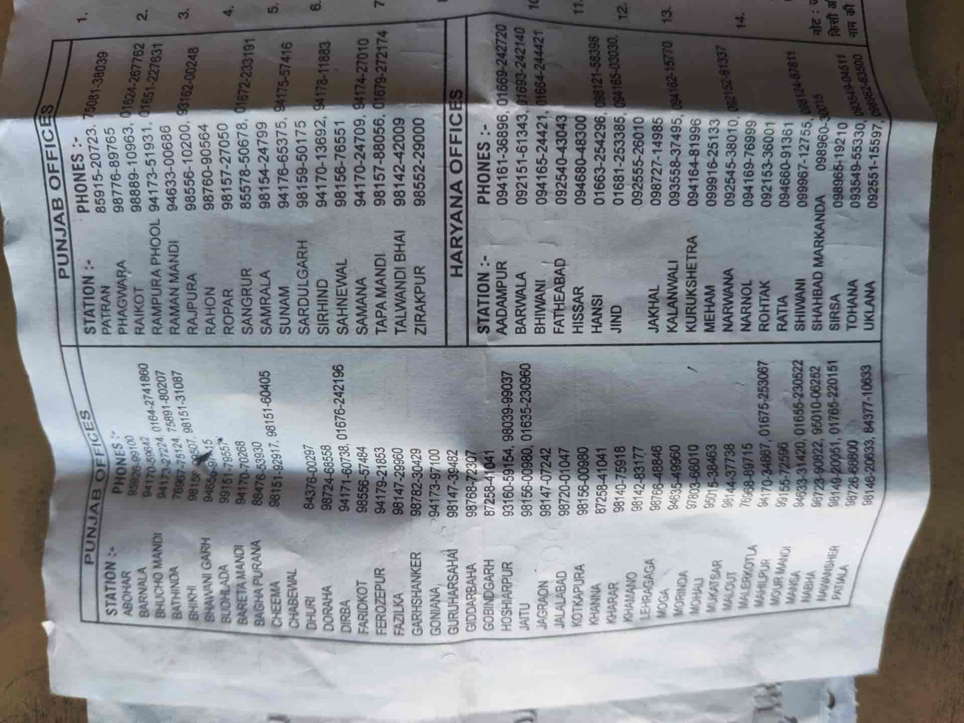 Kasturi Transport (Malwa Golden Transolutions LLP) in Moga HO,Moga ...