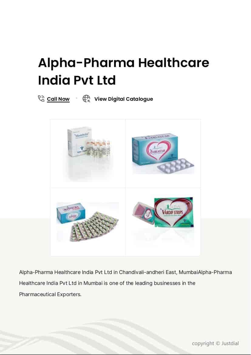 Alpha-Pharma Healthcare India Pvt Ltd in Chandivali-Andheri East ...