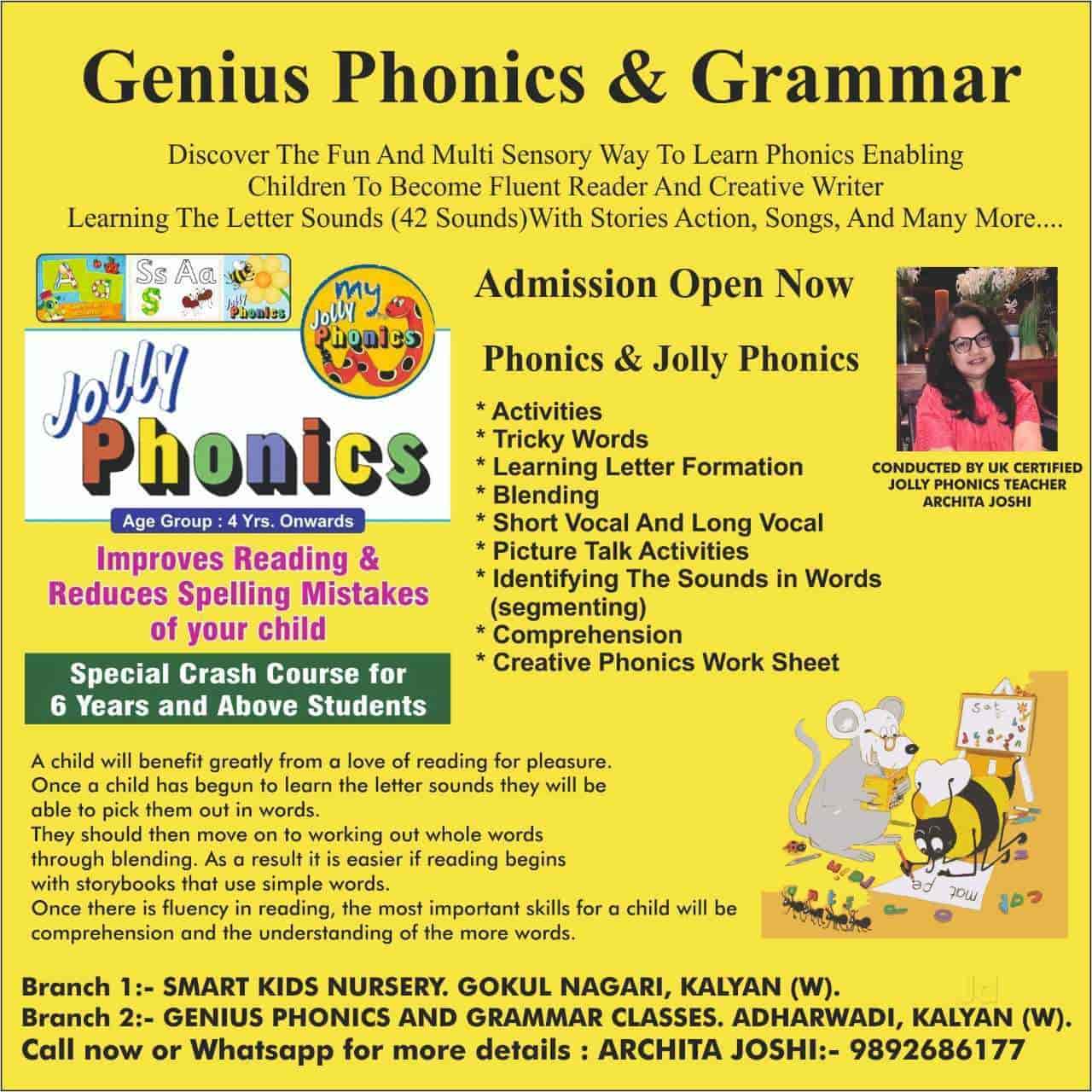 Genius Phonics & Grammar Classes, Kalyan West - Tutorials in Thane ...