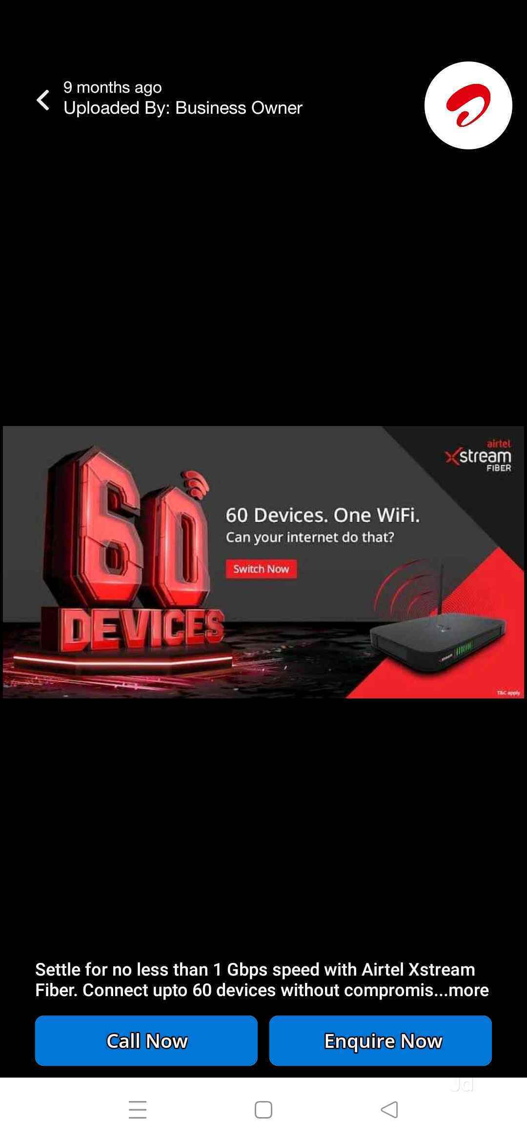 Airtel Xstream Fiber Broadband Wifi Internet Provider in Mira Road East ...