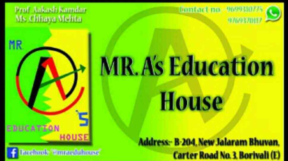 Mr A's Education House in Borivali East,Mumbai - Best Tutorials in Mumbai - Justdial