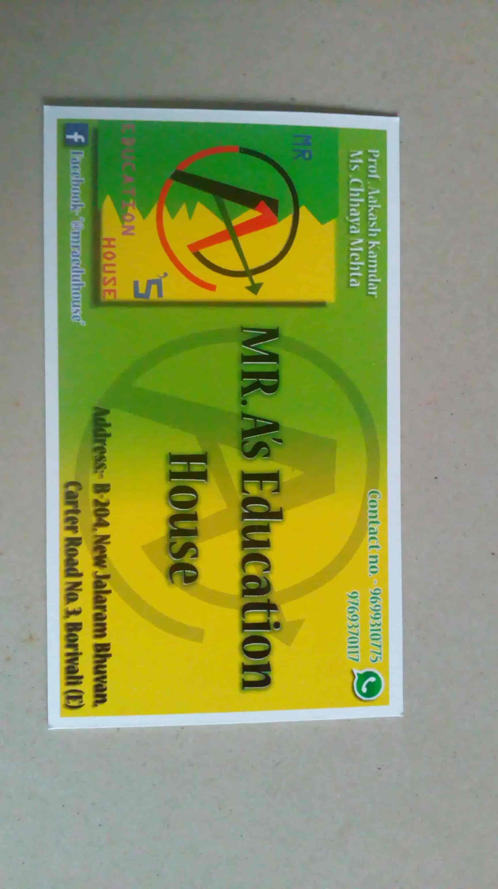 Mr A's Education House in Borivali East,Mumbai - Best Tutorials in Mumbai - Justdial
