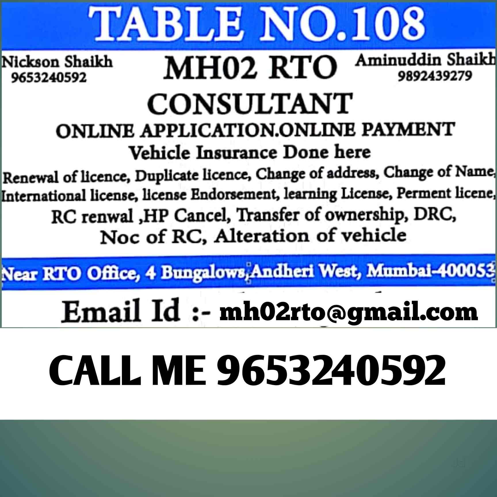 Mh02 Rto Consultant in Andheri West,Mumbai - Best RTO Consultants in ...