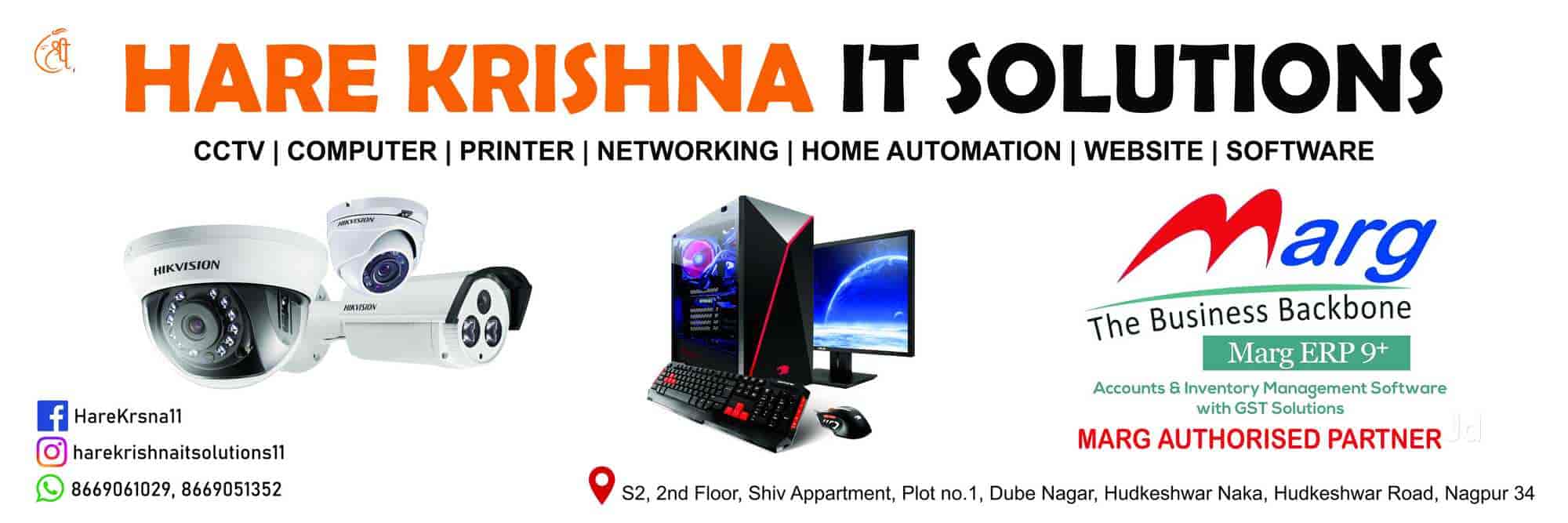 Hare Krishna It Solutions in Hudkeswar Road, Nagpur - Best CCTV Dealers in Nagpur - Justdial