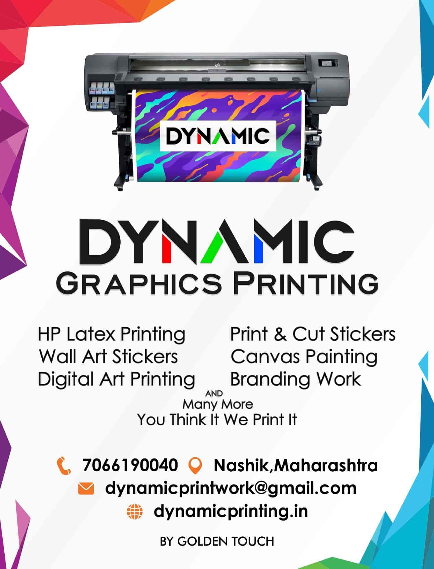 Dynamic Graphics Printing in Behind Jaggananth Apartment,Nashik - Best ...