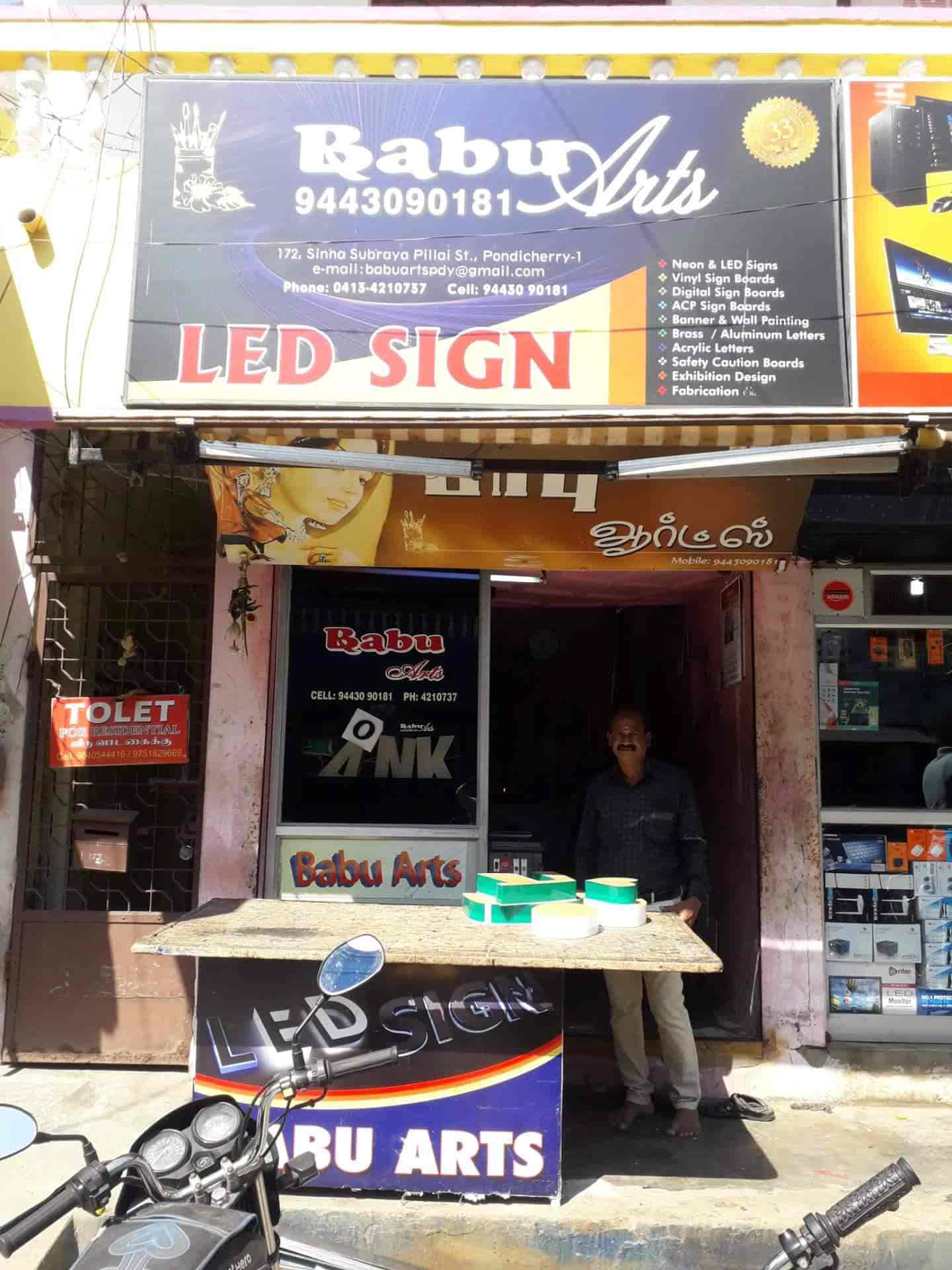Babu Arts in Pondicherry Bazaar, Pondicherry - Best Acrylic Sign Board ...