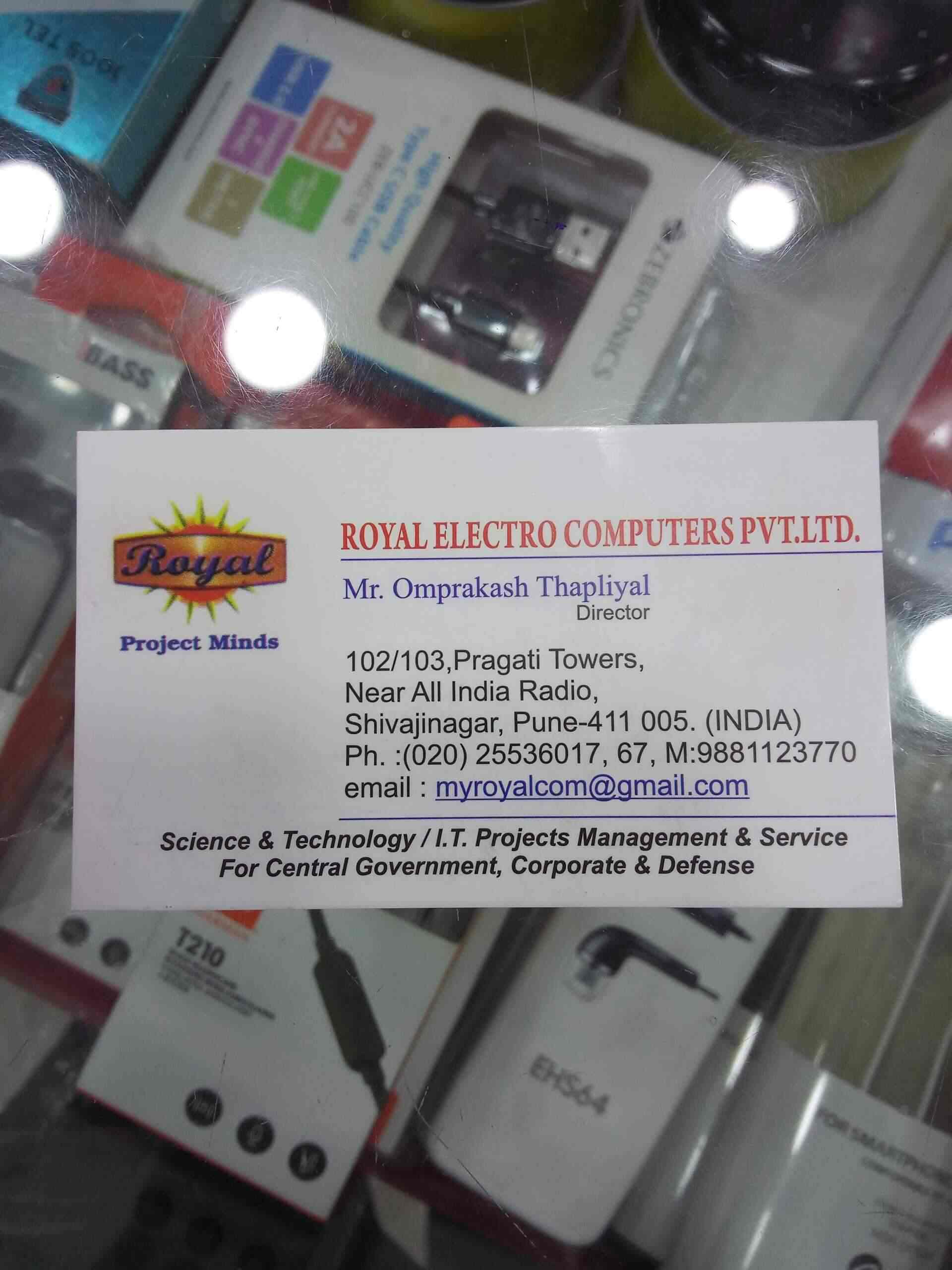 Royal Electro Computers Pvt Ltd in Shivaji Nagar,Pune - Best Electronic ...